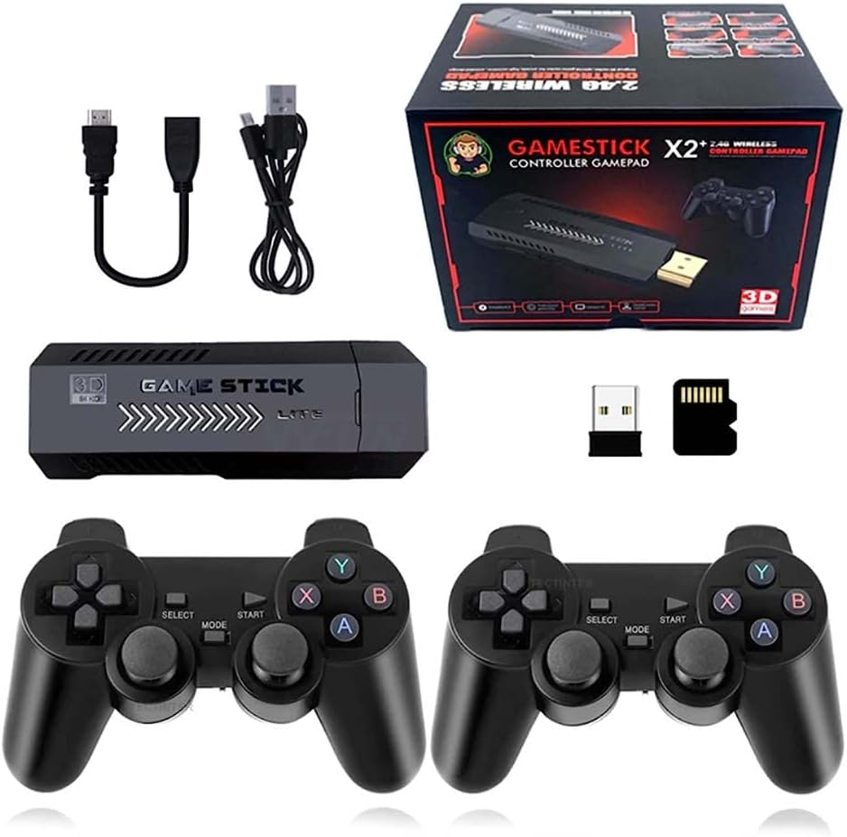 Console Retro X2 Plus Game Stick – 64GB con 2 Controller Wireless ...